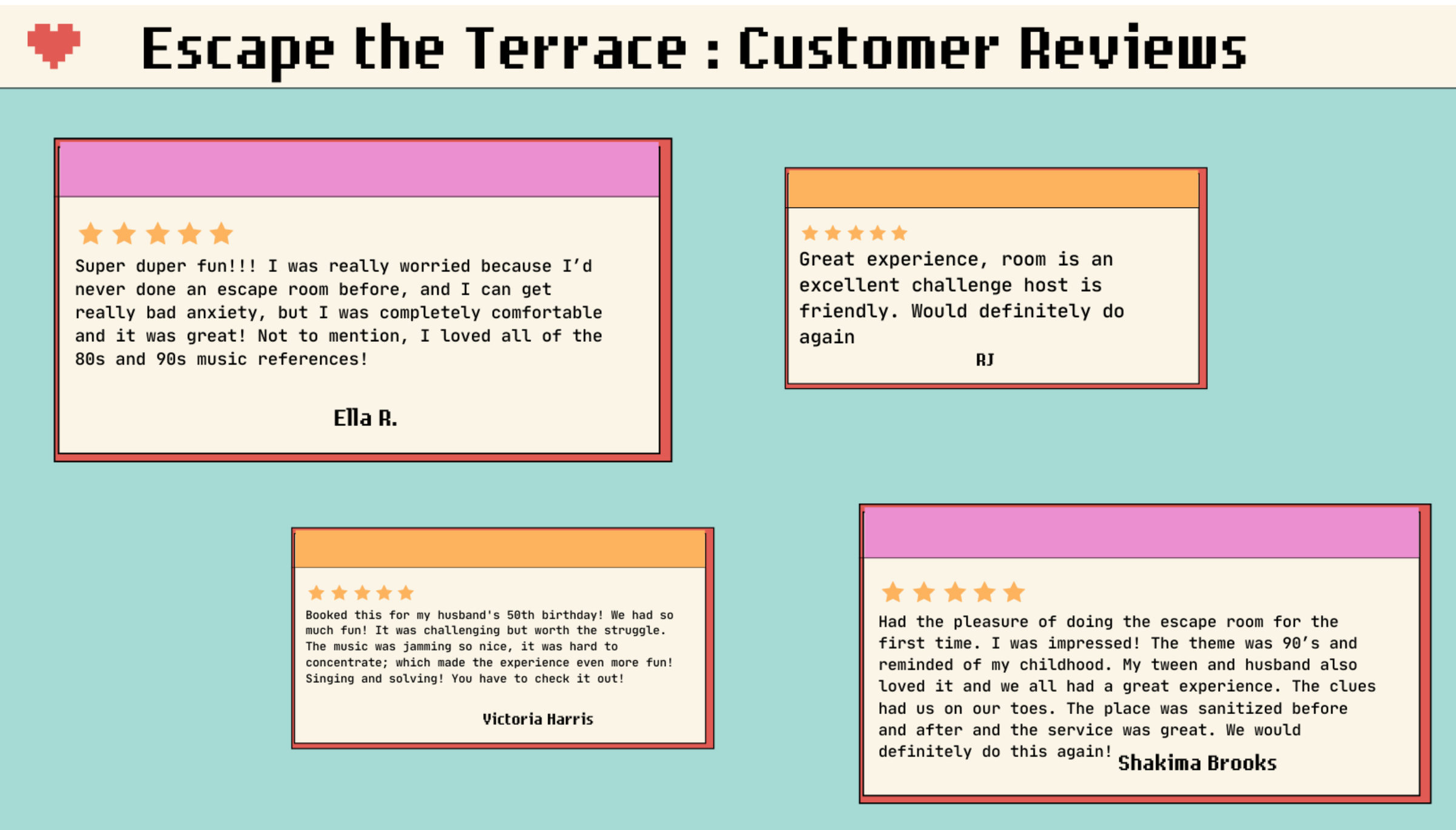 Home | Escape The Terrace